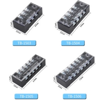 Jual TB1506 Terminal Blok 15A 600V Pole jalur sambung kabel Listrik | Shopee Indonesia