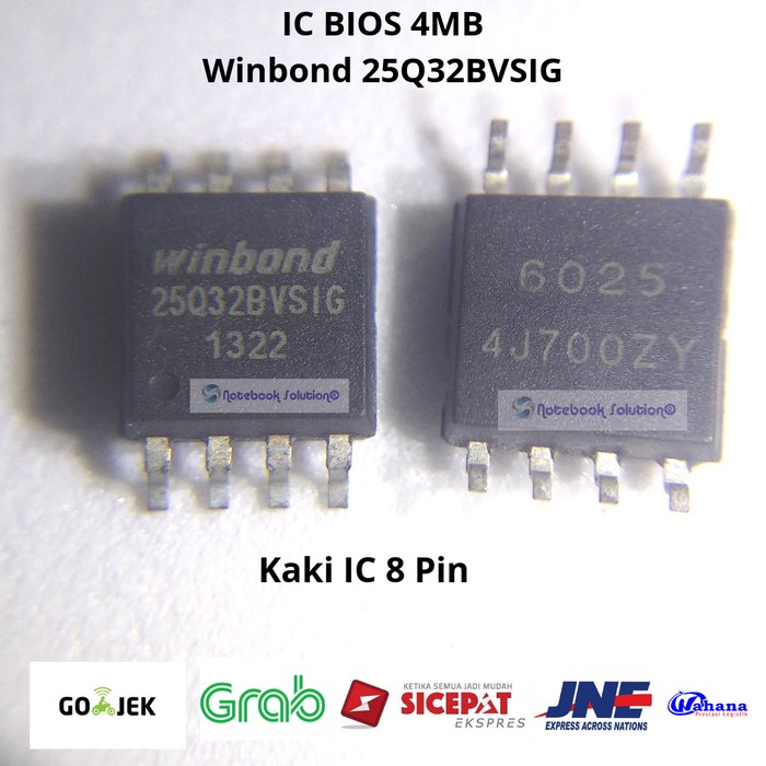 Jual IC BIOS 4MB Kaki 8 Pin Winbond 25Q32BVSIG untuk Labtop, dll | Shopee Indonesia