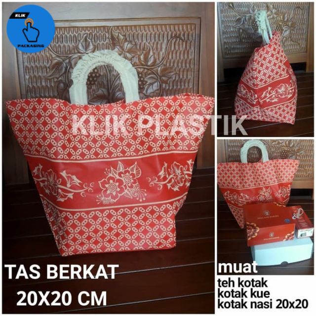 Jual TAS BERKAT 20X20CM/TAS HAJATAN TAHLIL TAS PARCEL TAS KAIN GOODIE ...