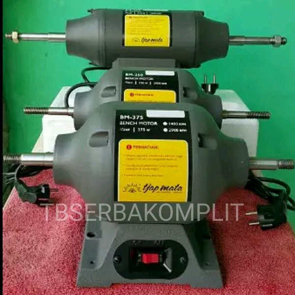 Jual Electric Bench Grinder Motor 375W 2900 rpm Tjap Cap Mata Germany ...