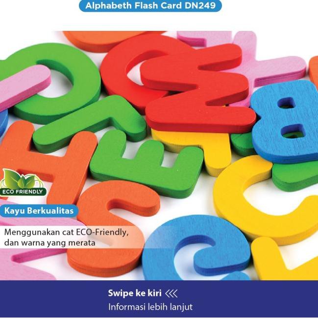 Jual Model Baru Alphabeth Flash Card / Mainan Edukasi / Belajar Membaca ...