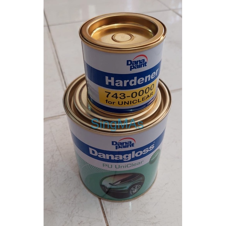 Jual Cat Pernis Vernis Danagloss PU UNICLEAR 1L Ltr Set Uni Clear ...