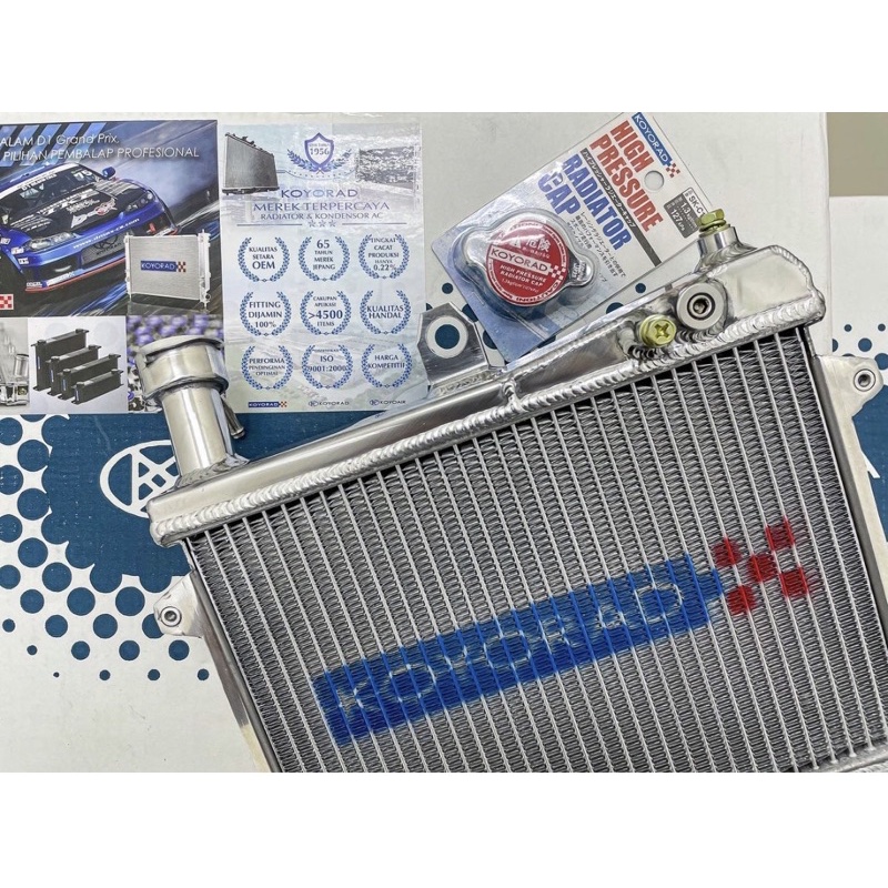 Jual Radiator Ninja R RR 150RR Koyorad Racing + Tutup Radiator Koyorad ...