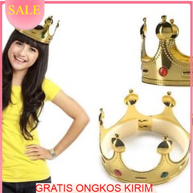 Jual Mahkota Raja Ratu bulat Gold/silver | Shopee Indonesia