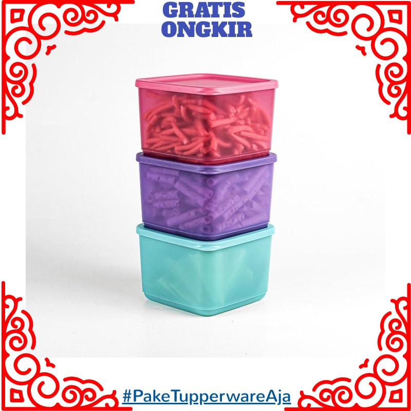Jual Toples Set Tupperware / Toples Makanan Tupperware MEDIUM TROPICAL ...
