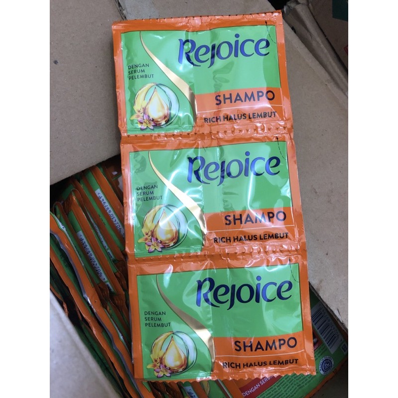 Jual Rejoice Rich Shampo 1 renteng isi 12 sachet | Shopee Indonesia
