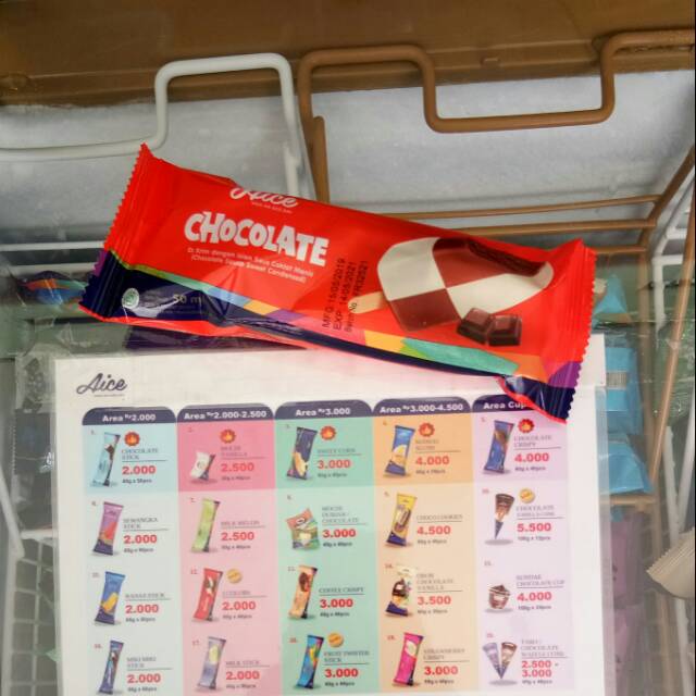Jual Aice Ice Cream Chocolate Vanila Stick (@KFF) | Shopee Indonesia