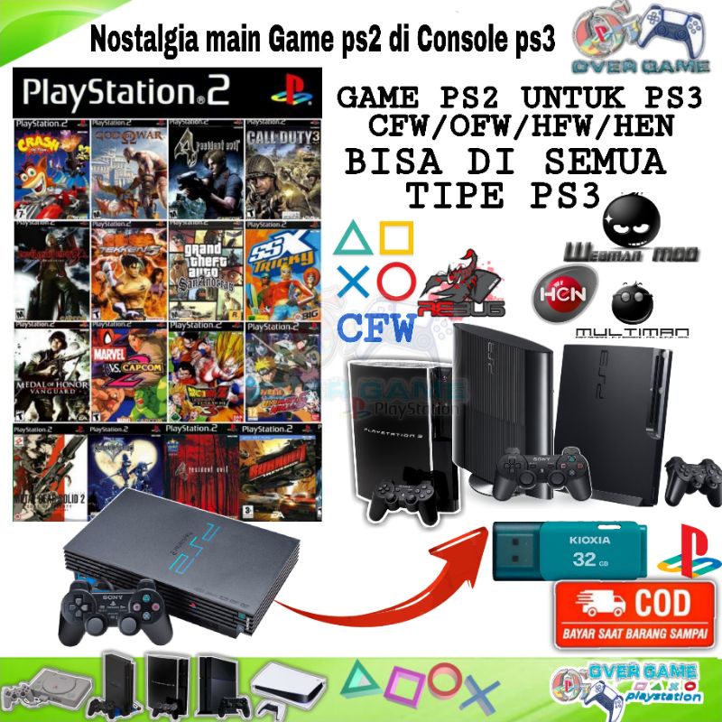 Jual GAME PS1 PS2 UNTUK PS3 SEMUA TIPE CFW/HFW/HEN/OFW | Shopee Indonesia