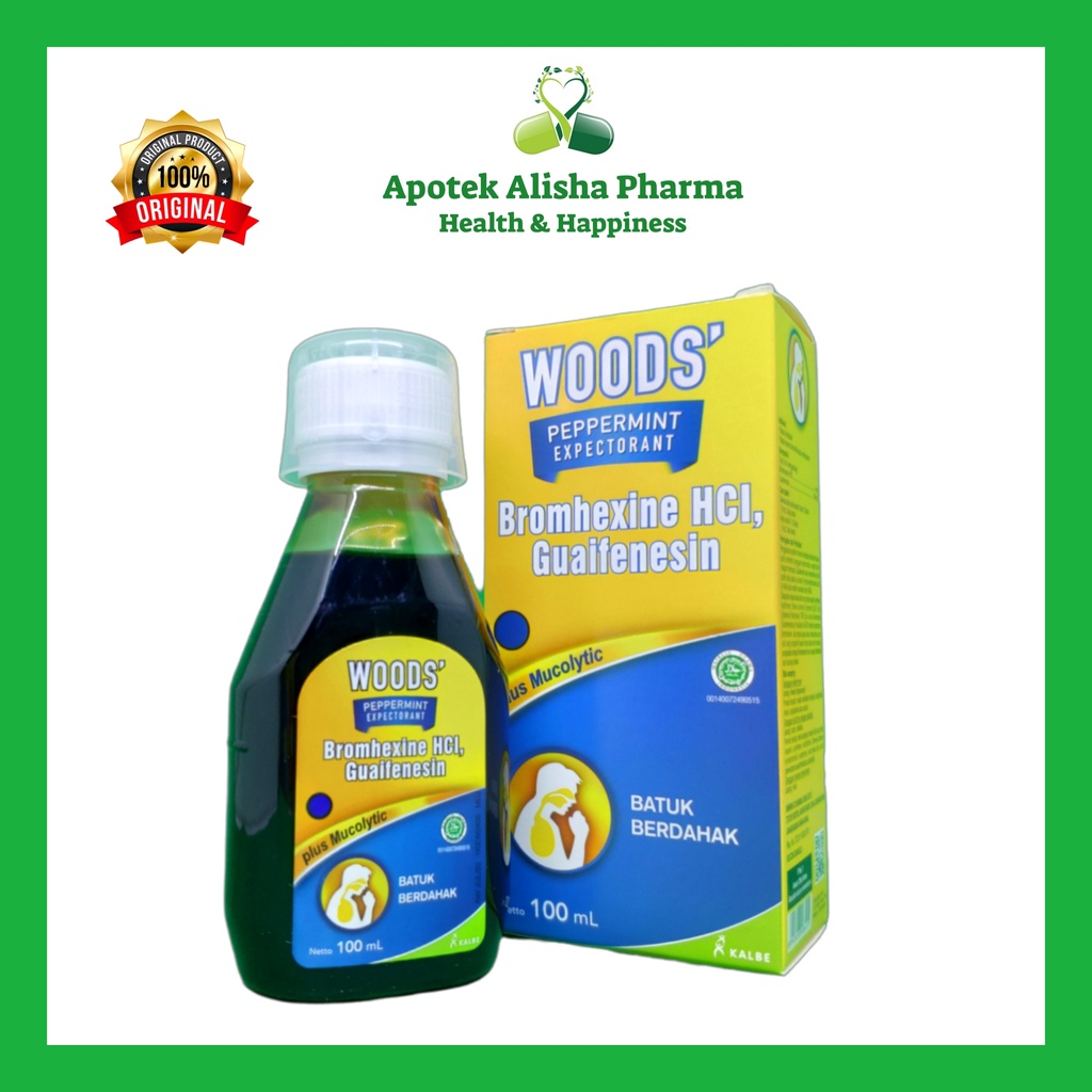 Jual Woods Expectorant Sirup 100ml dan 60ml Obat Batuk Berdahak ...