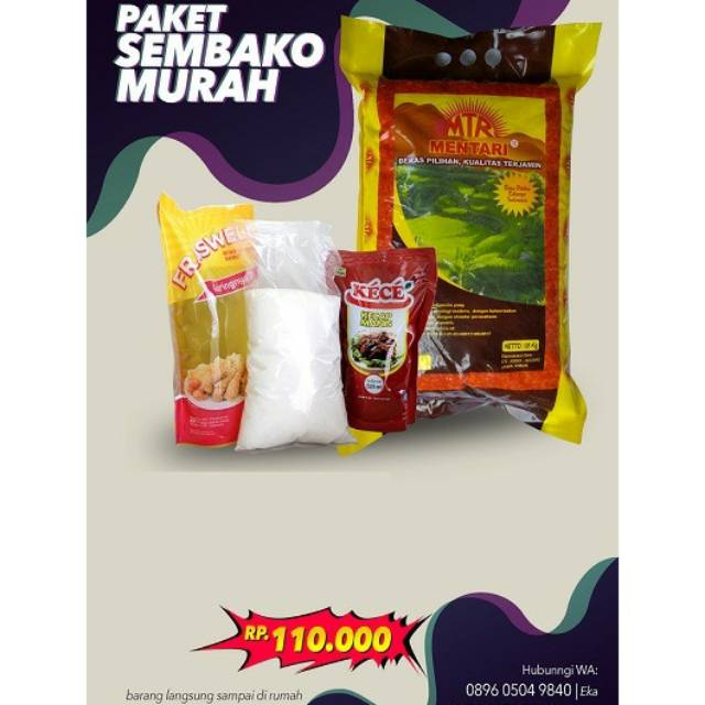 Jual Paket Sembako 1 | Shopee Indonesia