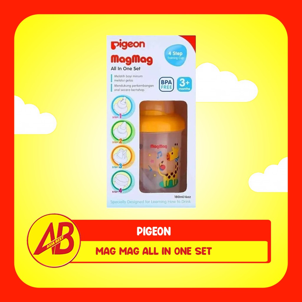 Jual Pigeon Mag Mag All In One Set Training Cup Gelas Minum Anak ...