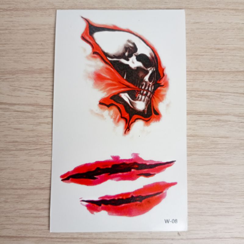 Jual Grosir Termurah Tato Luka Stiker Tato temporer untuk make up ...