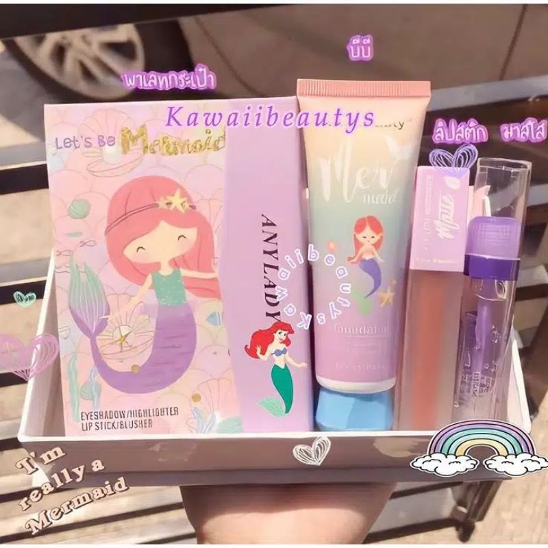 Jual paket makeup mermaid ori thailand | Shopee Indonesia