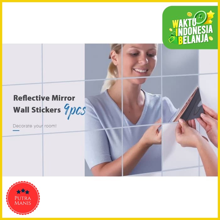 Jual Stiker Dinding Kaca Cermin Mirror Wall Sticker Diding Wallpaper ...