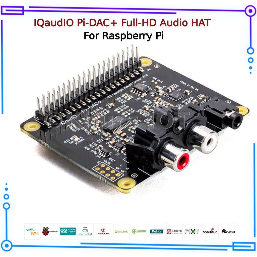 Jual IQaudIO Pi DAC+ Full HD Audio HAT Raspberry Pi | Shopee Indonesia