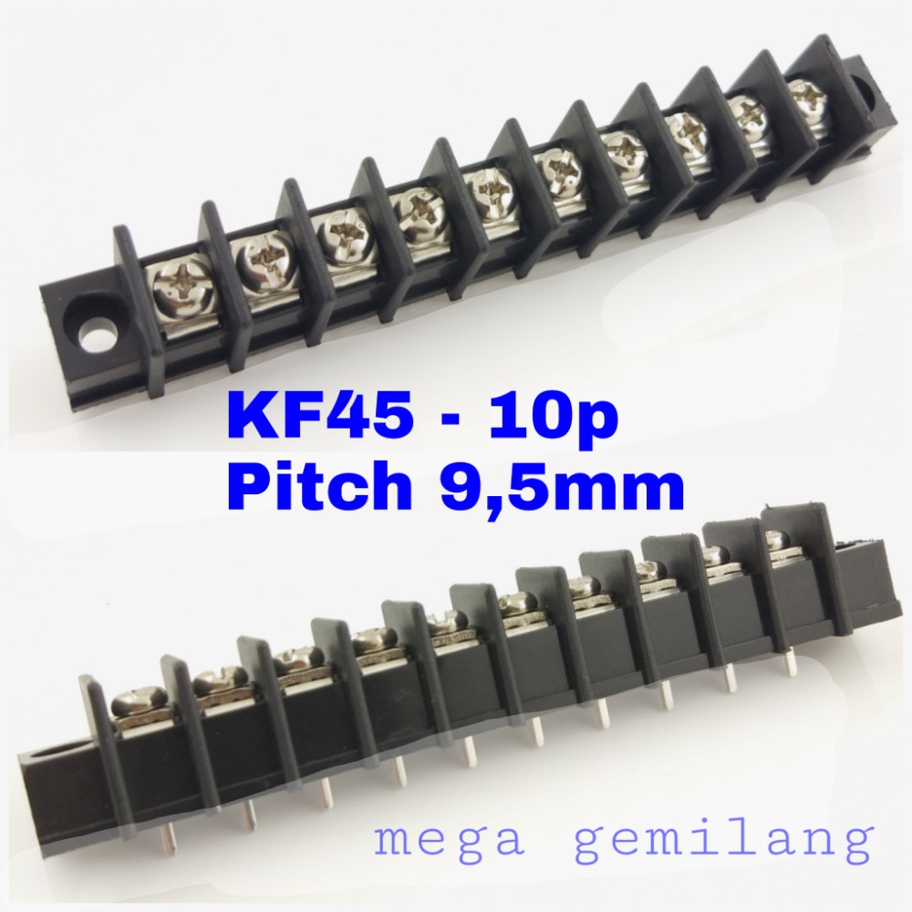 Jual Terminal Blok KF45 10p | terminal baut | barrier terminal block ...