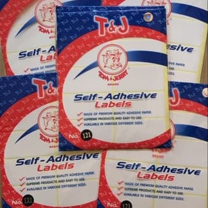 Jual Label T&J / Self Adhesive No. 121 isi 10 Lb | Shopee Indonesia