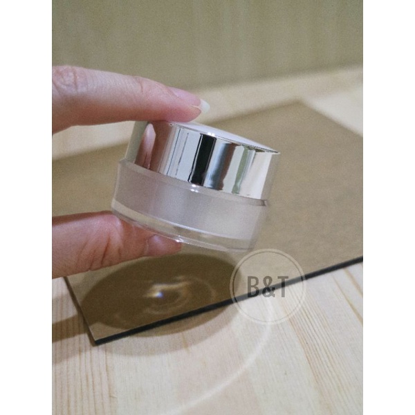 Jual Pot acrylic/ pot akrilik / tempat cream chrome silver bulat 10 ...