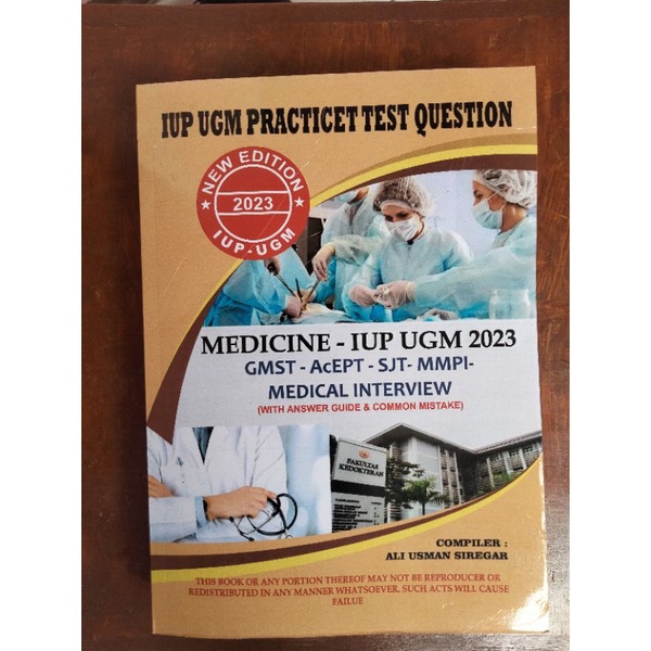Jual LATIHAN SOAL TES IUP UGM 2023 PROGRAM MEDICINE | Shopee Indonesia
