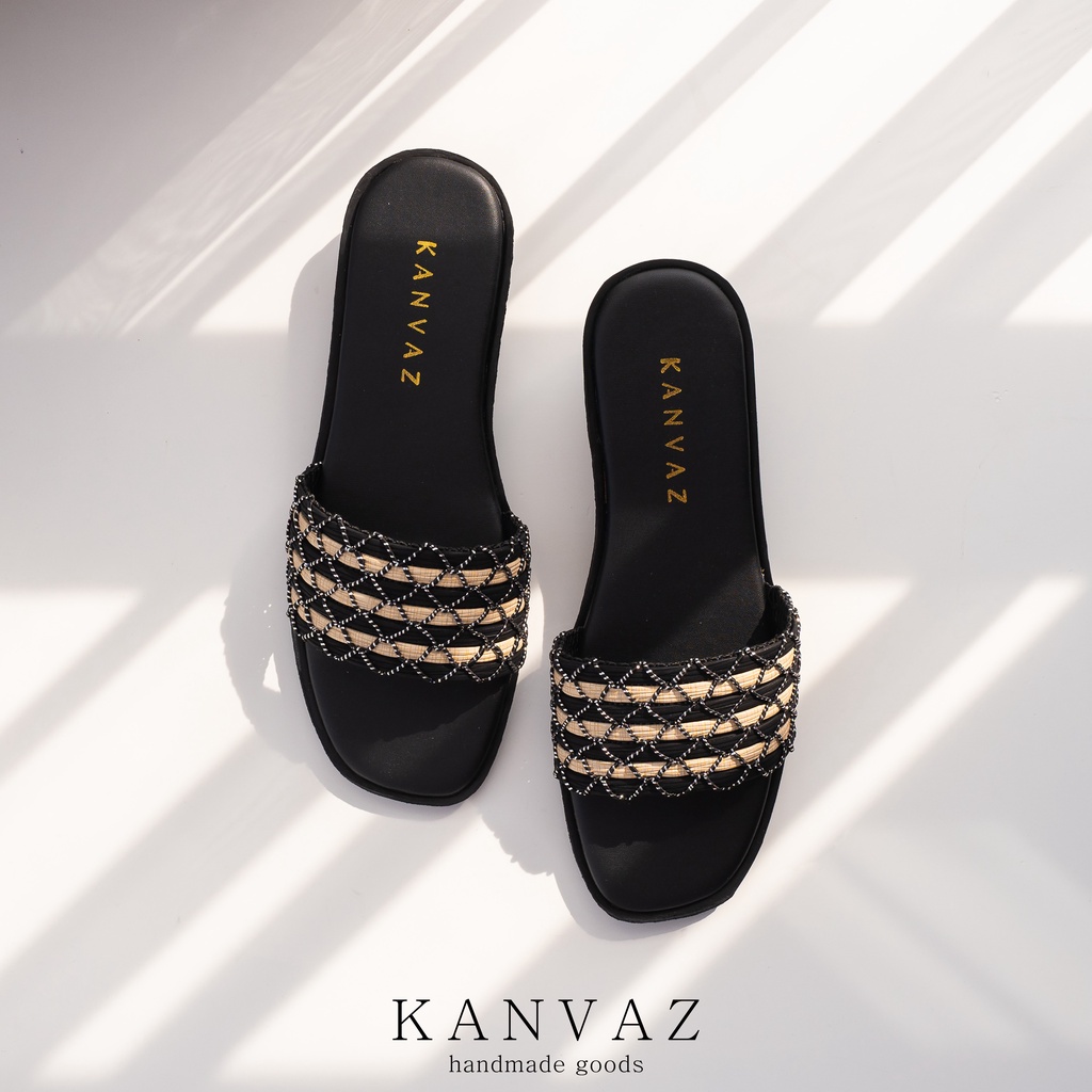 Jual KANVAZ - EVE | SANDAL TEPLEK RAJUT WANITA - SANDAL TEPLEK WANITA ...
