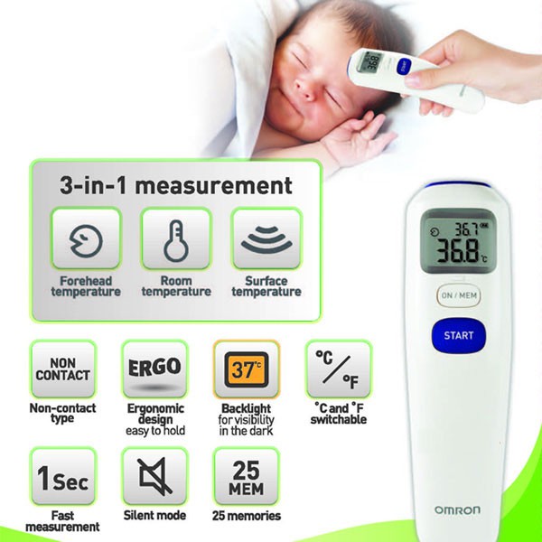 Jual Omron Forehead Thermometer MC-720 / Termometer Dahi / Alat ...