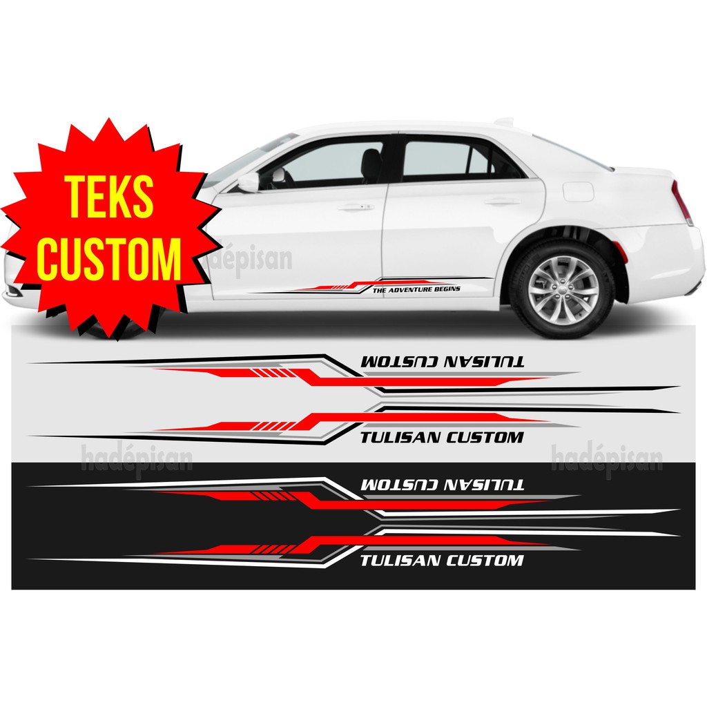 Jual Stiker Mobil List Striping Cutting Sticker Body Pintu Tulisan ...
