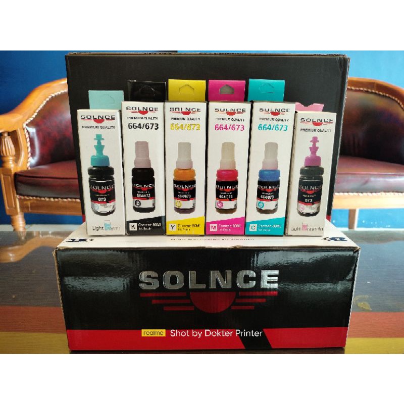 Jual Tinta Printer Epson 673 L1800 L850 L805 L800 R1390 T60 R230 SOLNCE ...