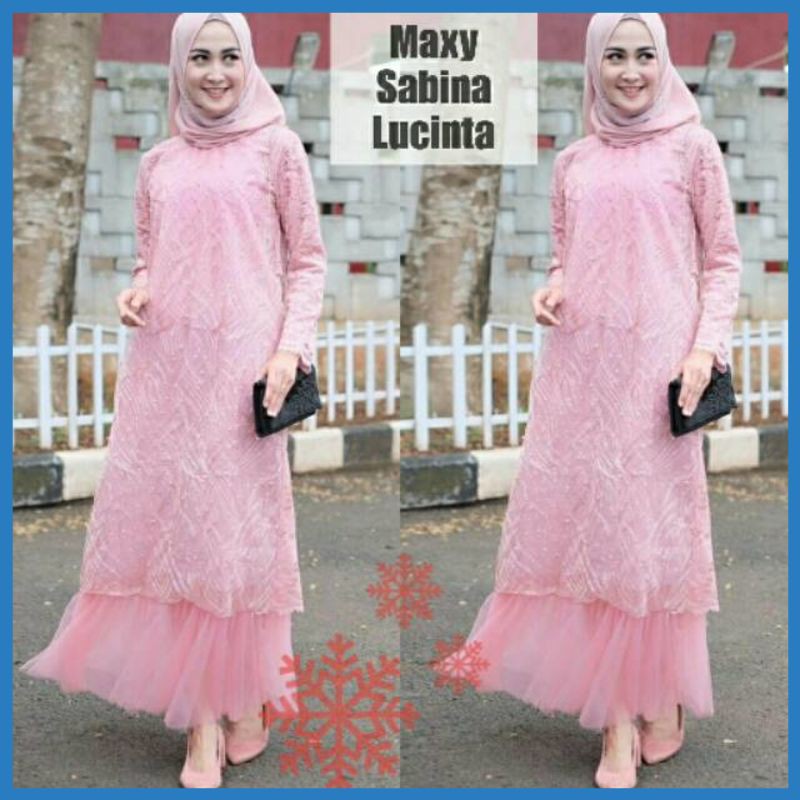 Jual Long Dress LUA BO JJ Maxi Dress Sabina Lucinta Maxi Dress Wanita ...