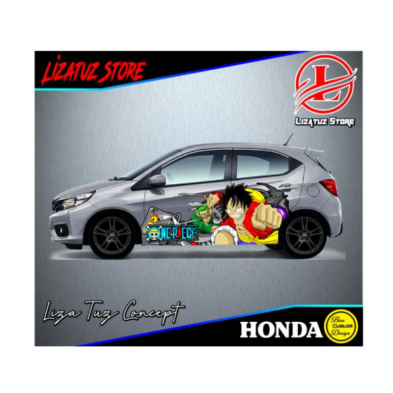 Jual STIKER/STICKER DECAL MOBIL ONE PIECE BISA CUSTOM STIKER BRIO AYLA ...