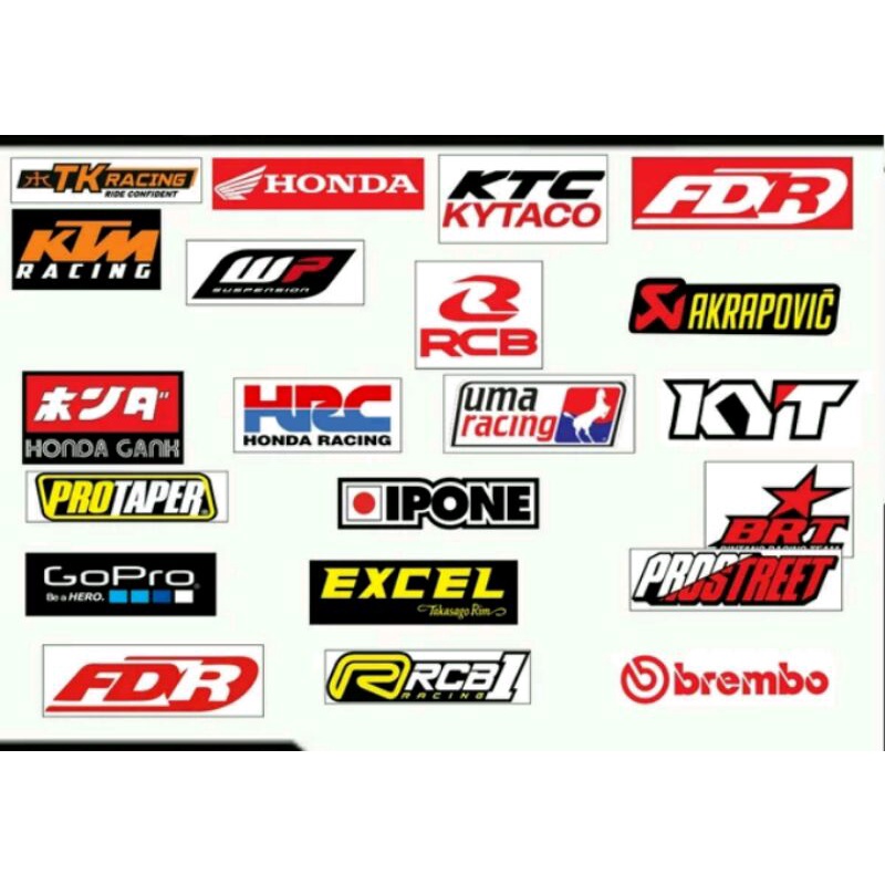 Jual stiker racing motor satuan per lembar 15000 | Shopee Indonesia