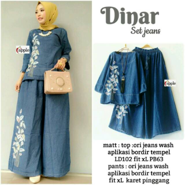 Jual Dinar set jeans | Shopee Indonesia