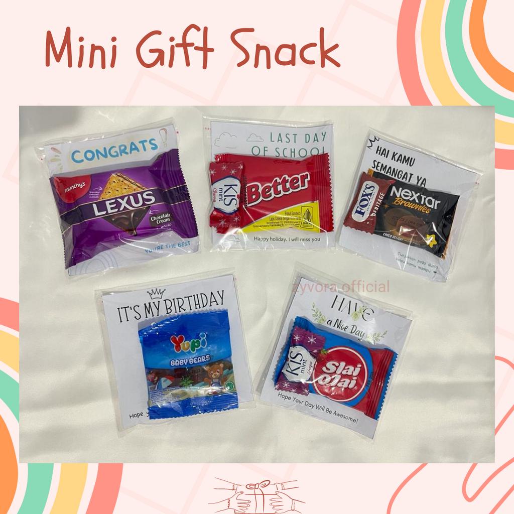Jual [Tanpa Min Order & Free Custom] Mini Gift Snack/ Mini Gift ...