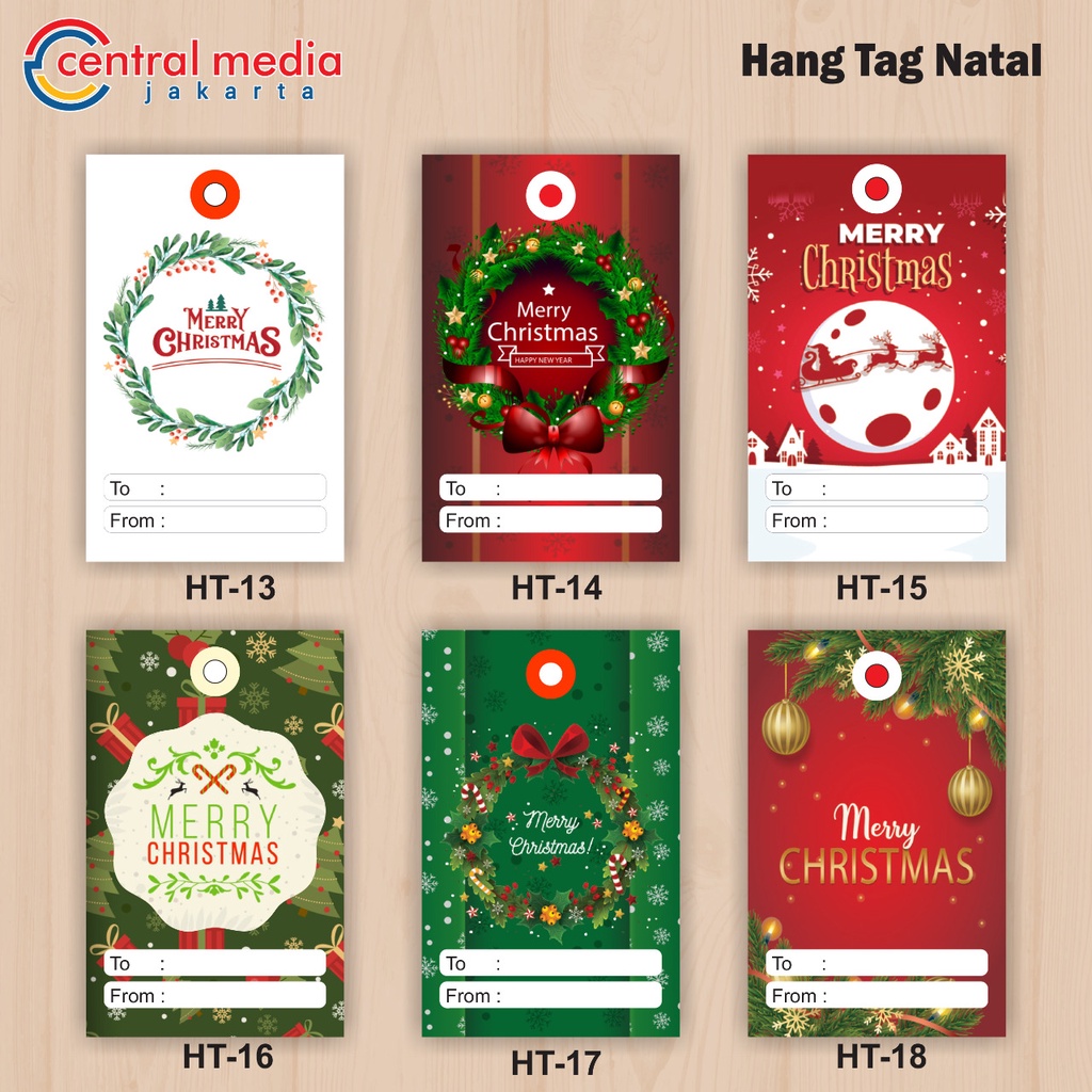 Jual Hang Tag Natal 25 Pcs Christmas Bahan Blues White Bisa Ditulis ...