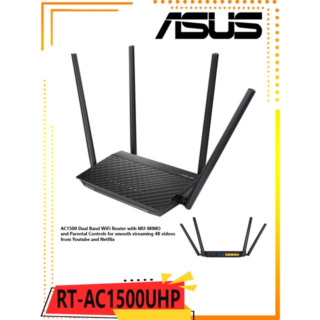 Jual ASUS RT-AC1500UHP AC1500 Dual Band WiFi Router with MU-MIMO ...