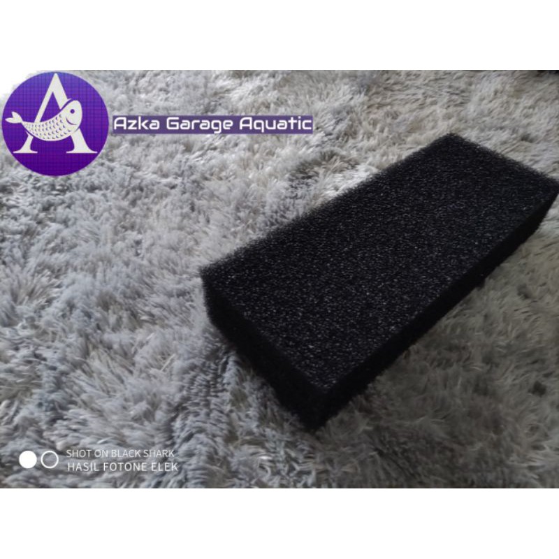 Jual Biofoam uk 25x10cm / Biofil / Bio sponge Busa hitam media filter ...