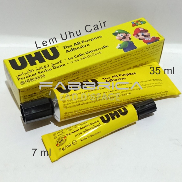 Jual Lem Uhu All Purpose Cair Besar 35 ml Kecil 7 ml Lem Prakarya ...