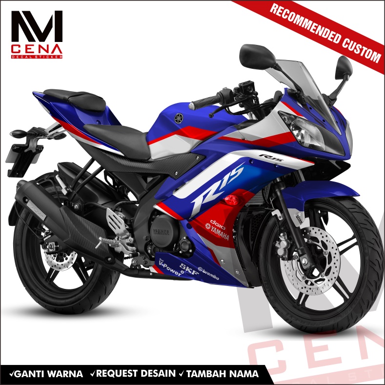 Jual Decal Sticker Stiker Yamaha R15 V2 Full Body Custom Decal R15 V2 Motif blufx | Shopee Indonesia