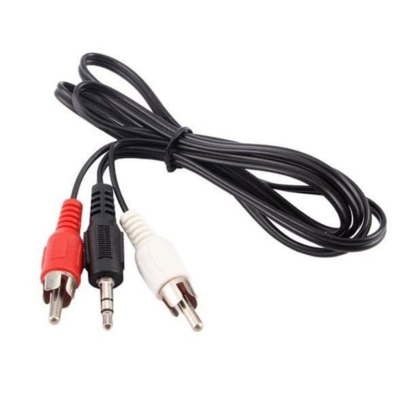Jual Kabel AUX kabel Jack audio 2 in1 standar , bukan yg murah | Shopee ...