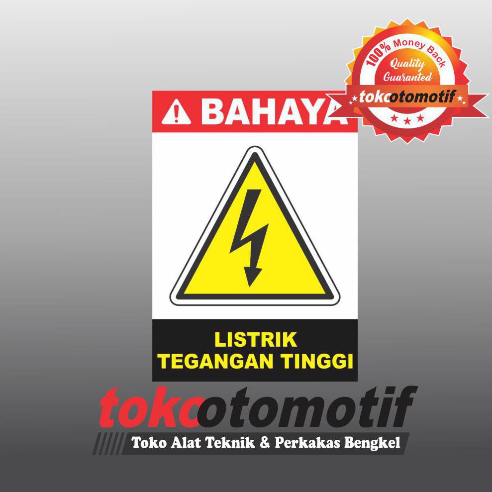 Jual Sticker Safety Sign K3 Listrik Tegangan Tinggi | Shopee Indonesia