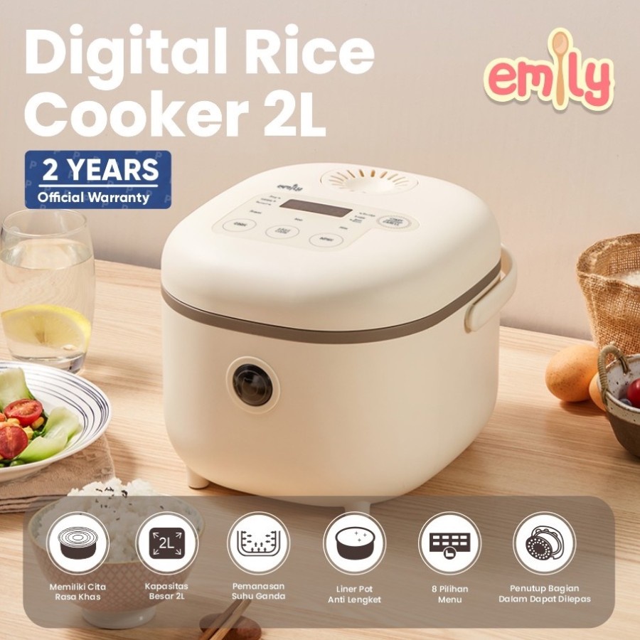 Jual Emily Digital Rice Cooker 2 Liter ERC-43002 | Shopee Indonesia