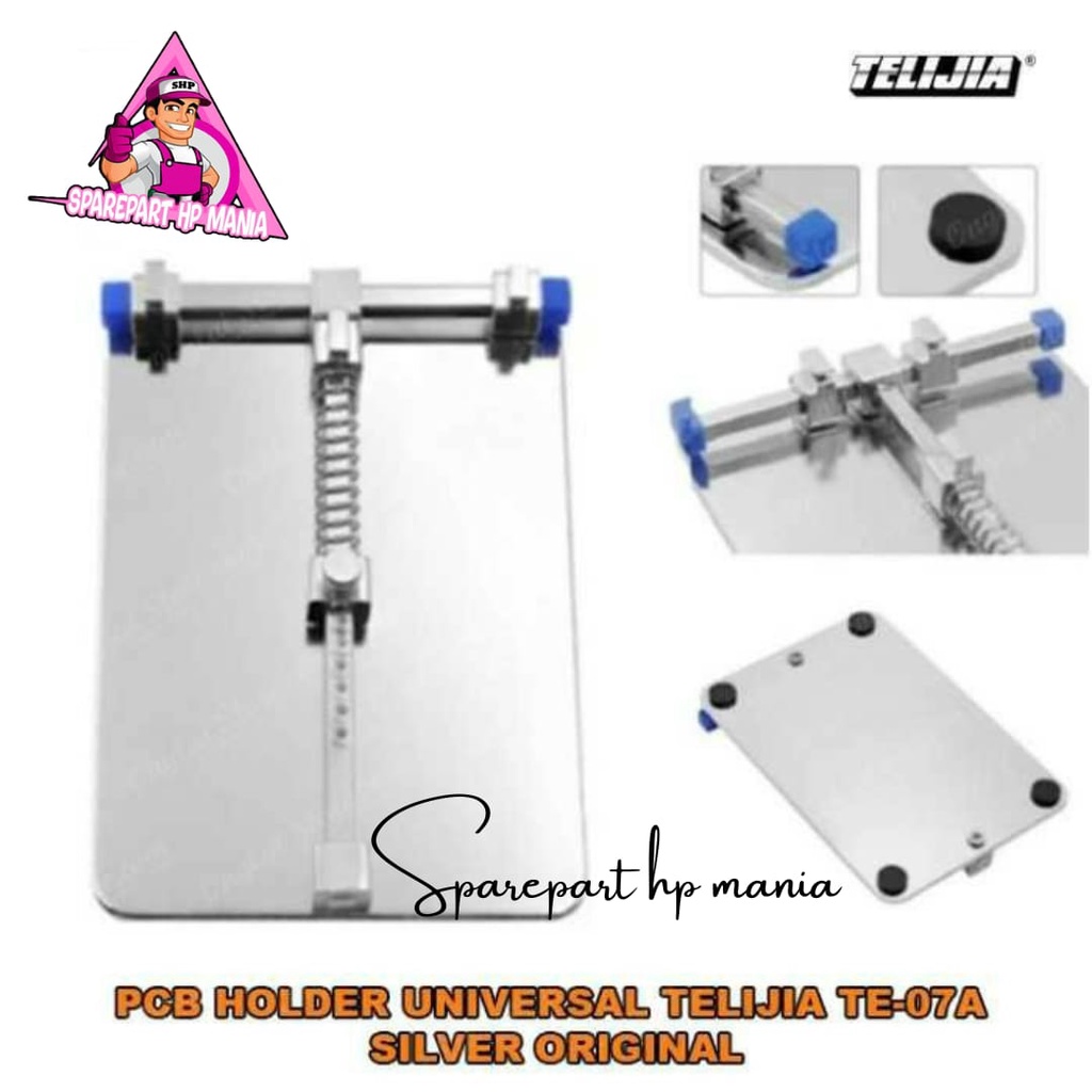 Jual PENJEPIT PCB HOLDER TELIJIA TE-07A RAGUM UNIVERSAL SILVER ORI ...