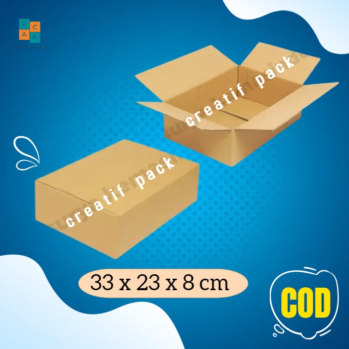 Jual Box buket bucket 33x23x8 cm volume 1 kg kardus kerdus karton ...