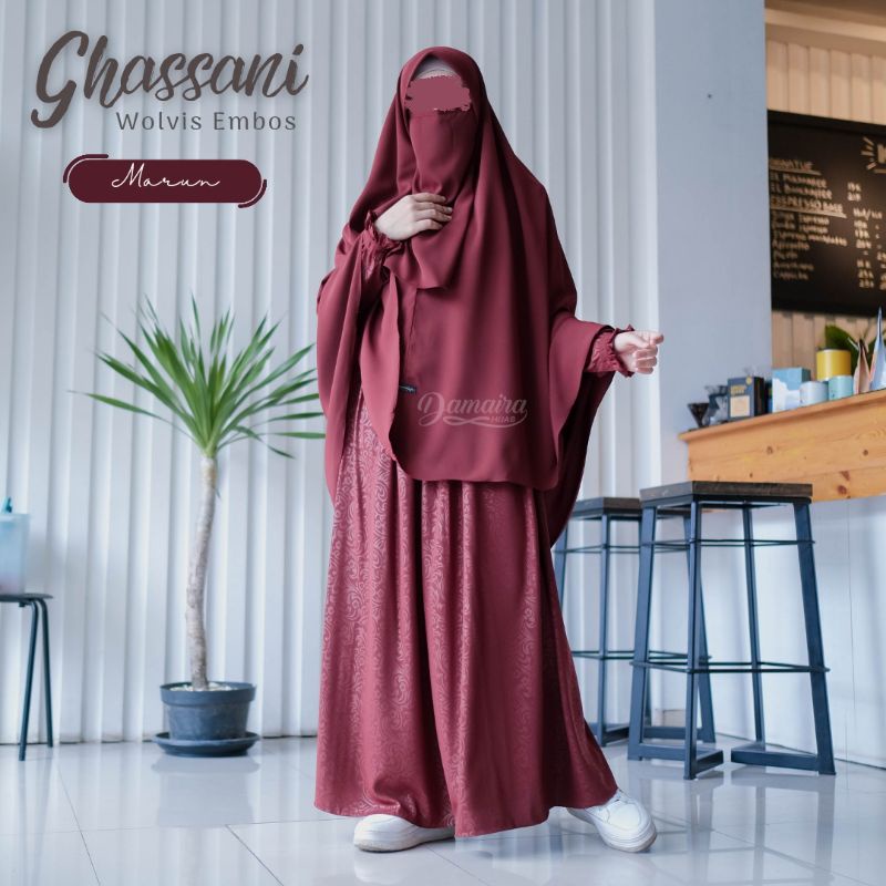 Jual Gamis set khimar Ghasani by Damaira | Shopee Indonesia
