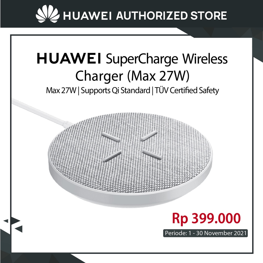 Jual Huawei Supercharge Wireless Charger 27W | Shopee Indonesia