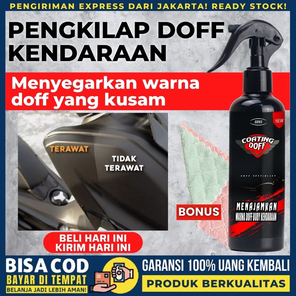 Jual OBAT PENGKILAP MOTOR MOBIL DOFF BODY CAIRAN PENCERAH DASHBOARD ...