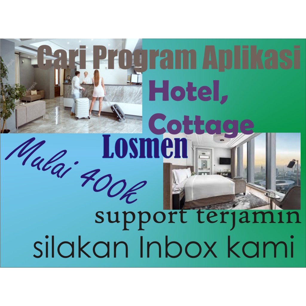 Jual software hotel villa cottage losmen mudah murah bisa online ...