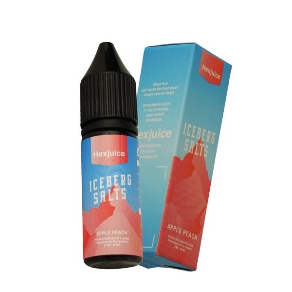 Jual ICEBERG APPLE PEACH SALTNIC 15ML 30MG BY HEX E-LIQUID VAPORIZER ...
