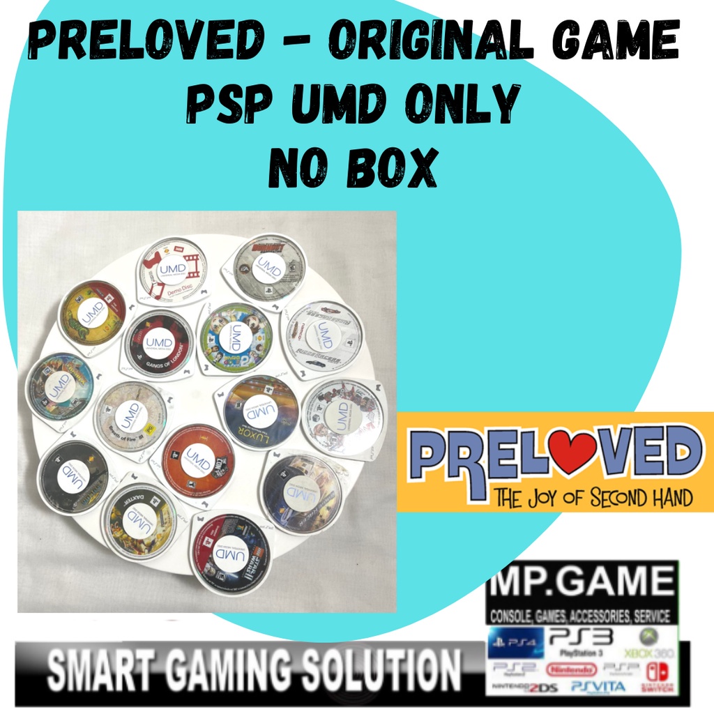 Jual Preloved Game Original Kaset PSP UMD PSP banyak Judul No box ...