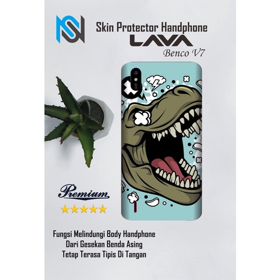 Jual Isi 2pcs Garskin Hp Lava Benco V7 Motif dino - Free Custom Motif ...