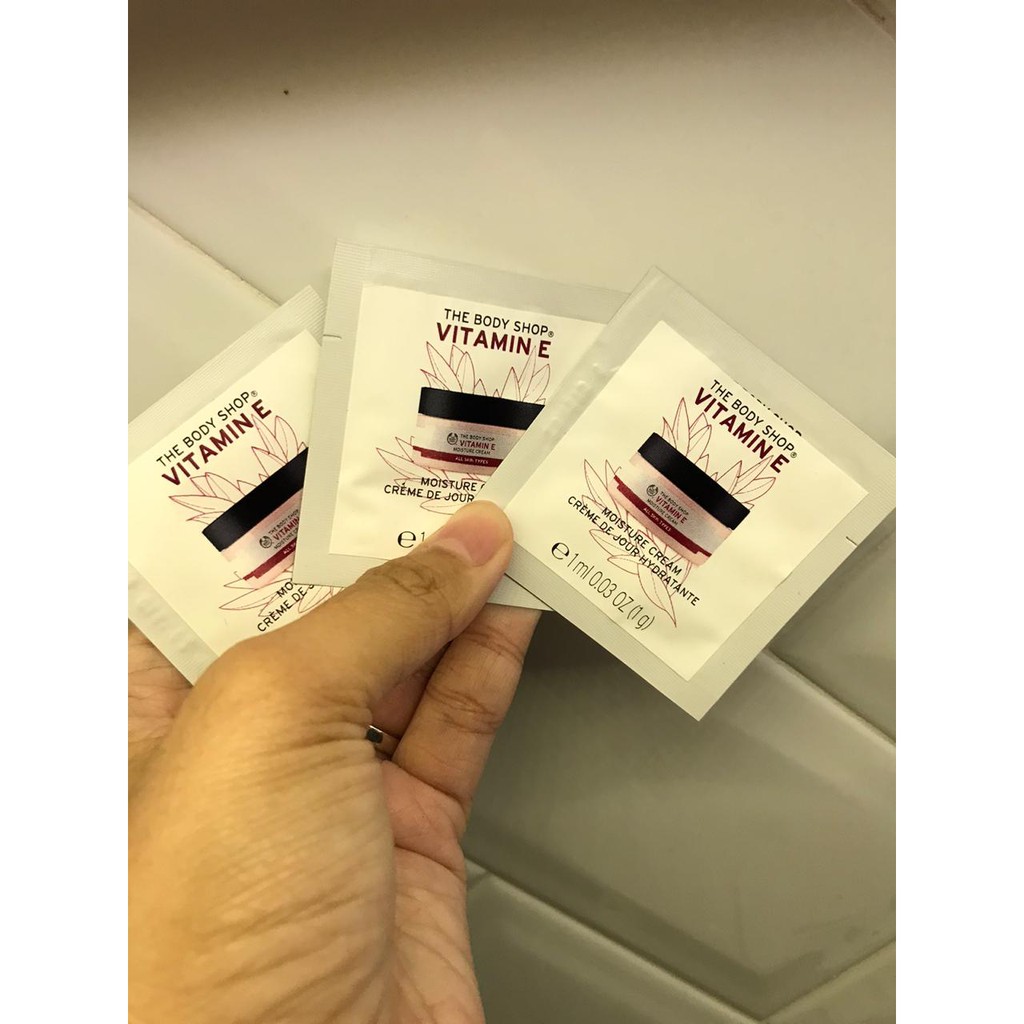 Jual The Body Shop Vitamin E Sachet 1ml | Shopee Indonesia